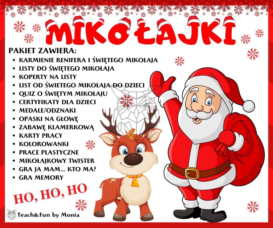 Mikołajki [PDF] Teach & Fun by Monia